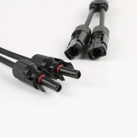 1 Paire Professionnel MC4 Solaire Panneau Câble Connecteur, MC4 Y ...