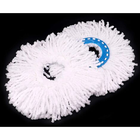 4Pcs Têtes Microfibre Balai, Tête de Vadrouille Rechange Rond Têtes Mop ...
