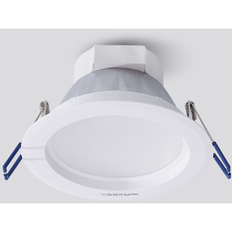 Lot de 5 spots LED, encastrables, pour salle de bain, IP44, 230 V, ultra plats, 5 W, disponibles ...