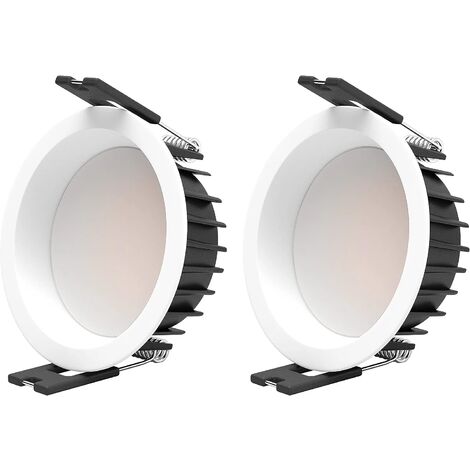 2PCS LED spot encastré 7W 3000K Spot led encastrable CRI 90+ Pas de ...