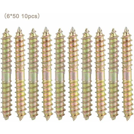 10pcs Goujon Filetage Auto-Taraudé Double Boulons Filetés Boulons à ...