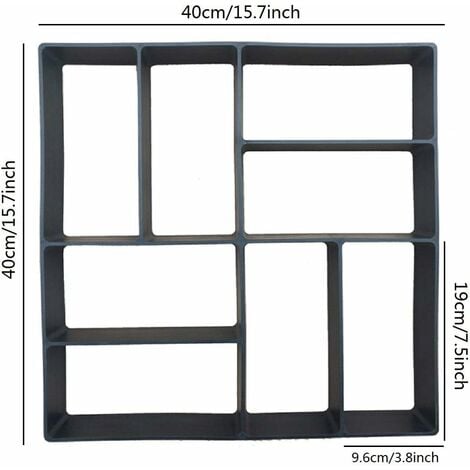 Moule à Pavé Béton pour Chemin, Moule à Pavage Réutilisable pour DIY ...