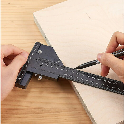 Règle de Menuiserie, Règle de Traçage Multifonctionnelle pour le ...