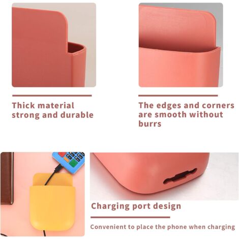 6 Pièces Support de Télécommande Mural, Rangement de Boîte Organisateur ...