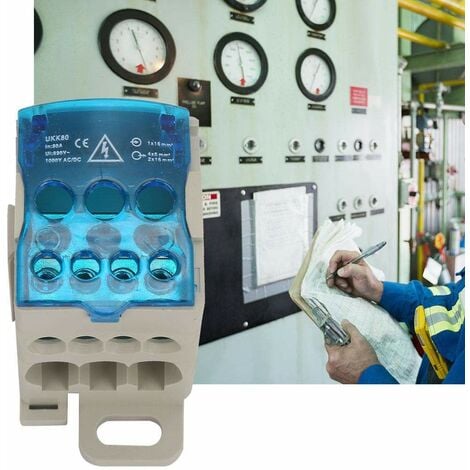 Boîte de Distribution Electrique 16mm² Bornier Connecteur de Fil ...