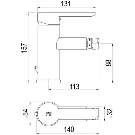 galindo karim due 88946000 grifo de bidet monomando con desagüe automático