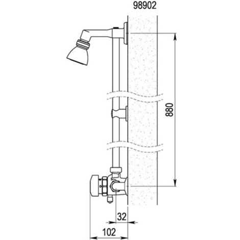 presto conjunto presto alpa 80 con rociador orientable (con racores) 35902