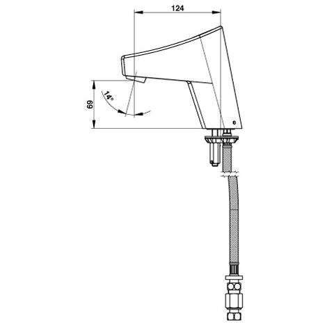 presto new touch un agua cromado transformador 56635