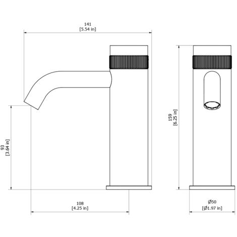 galindo grifo lavabo zoom oro cepillado con desague semiautomático 4984029