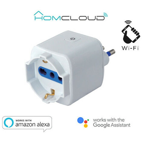Homcloud Smart Wi-Fi Intelligent Socket 16A Italian Bipass-Schuko