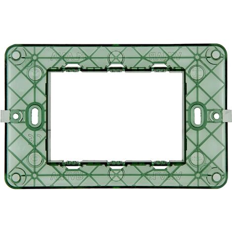 Vimar Plana Home Series Support de boîte à 3 modules avec vis Code 14613