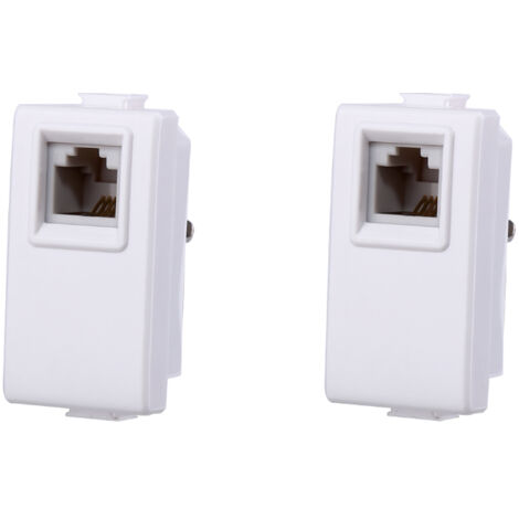 Lot de 2 connecteurs téléphoniques RJ11 gloca compatibles avec la série ...