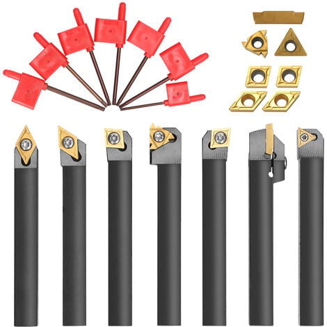 Ensemble de 21 porte-outils de tournage pour tour à métaux avec ...