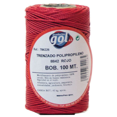 CORDE TRESSÉE ROUGE 4216