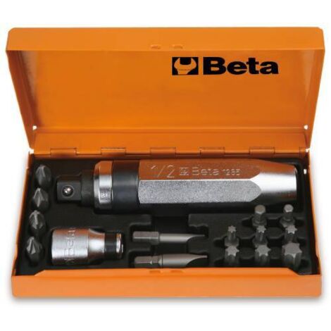 Tournevis à frapper Beta 012950108 avec 14 embouts de vissage pro ...