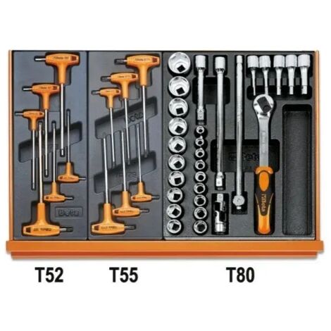Beta 5904VU/3T Assortiment d'outils universels en thermoformé rigide 146 Pcs.