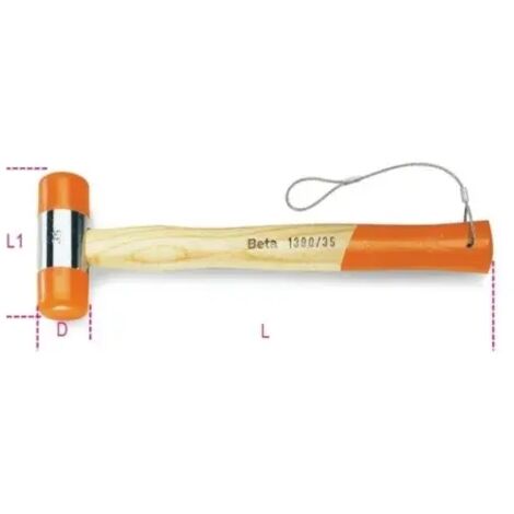 Beta 1390HS 35 Maillet en plastique 35 mm