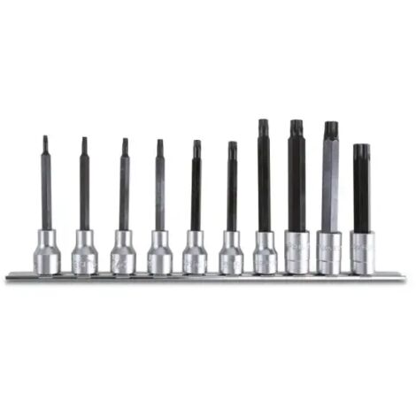 Jeu de cles a douilles Beta 920TX-L/SB10 Torx male long 10 pcs 1/2 ...