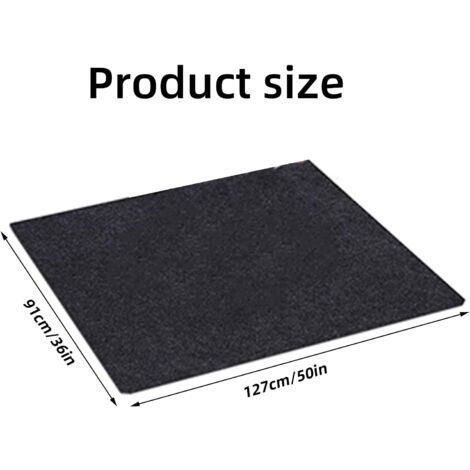 LaBlanc - Tapis de cheminée résistant au feu 127 x 91 cm, Tapis Anti ...