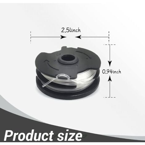 LaBlanc - Lot de 6 bobines de fil de rechange pour LIDL Parkside, bobines de rechange pour coupe ...