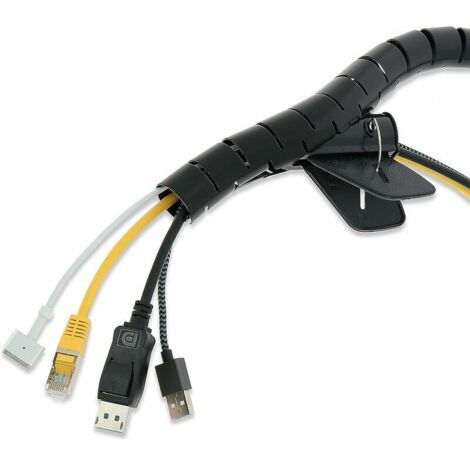 Gaine spirale pour cable electrique 22 mm x 10m – Cable management ...