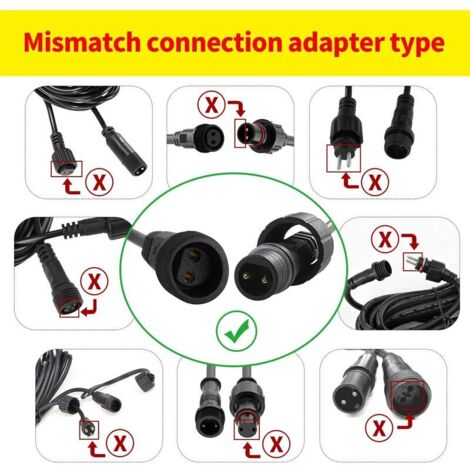 LaBlanc - Cable D’extension étanche IP65 Pour Projecteurs Solaires ...