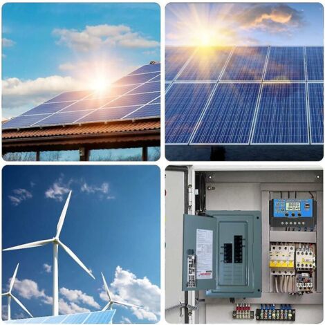 Contrôleur de Charge Solaire 10a/20a/30a Régulateur Intelligent de Batterie de Panneau Solaire ...