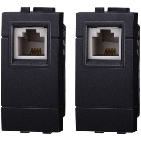 gloca 2er Set RJ11 Telefonstecker kompatibel mit Living Serie