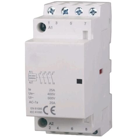 gloca AC-Schütz DIN-Back 4P 220V 25A – 4 Kontakt NO