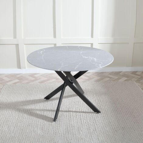 Ravenna Grey Glass Chopstick Legs Dining set, Set of 4 dining Chairs