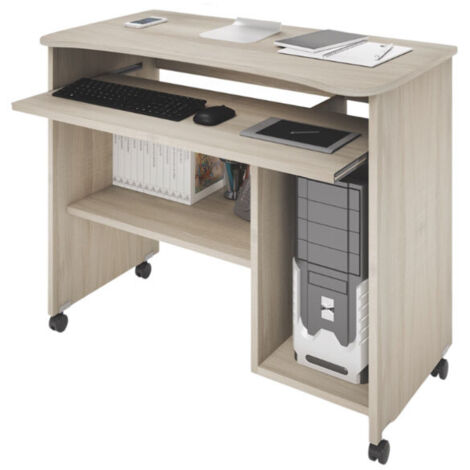 Scrivania porta Computer Cercando con rotelle - Linea Azzurra