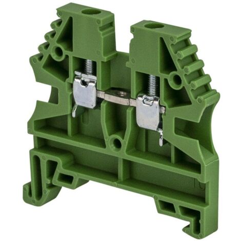 Borne de jonction à vis 2,5mm² - pas 5mm - verte - IMO