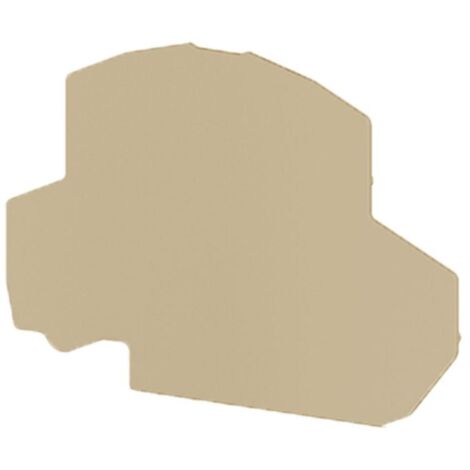 Plaque d'extrémité beige pour borne deux étages PFD2.5 - IMO