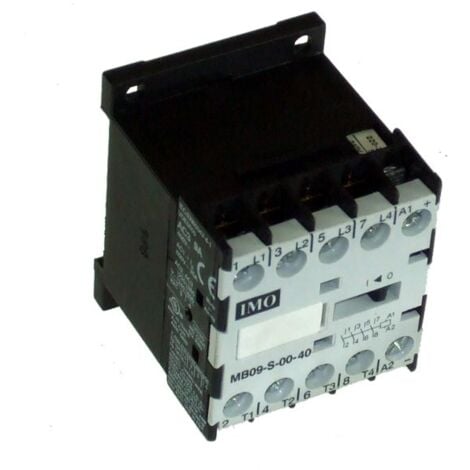 Mini contacteur 3P 4KW 9A - bobine 24VDC - 1NO - rail DIN - MB09 IMO