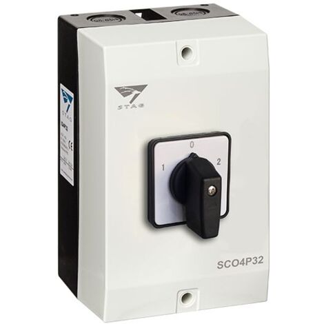 Coffret inverseur de source manuel 32A – Monophasé ou triphasé – 4 ...
