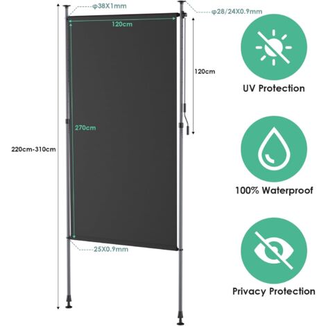 Store Vertical,Store Banne,Store Enrouleur occultant,Extensible,sans ...