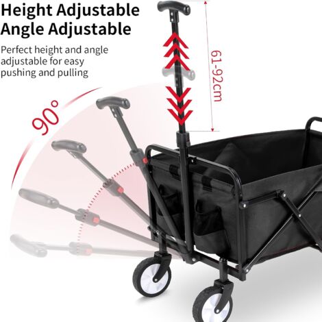Chariot de jardin Chariot Enfant Chariot de transport Pliable Chariot ...