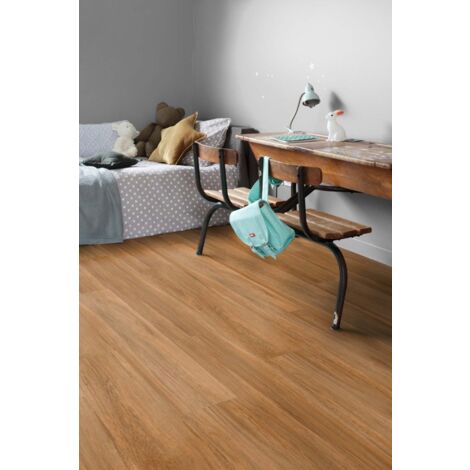 Parquet PVC clipsable Gerflor Virtuo Rigid Acoustic 55 1474 Qaja Honey ...
