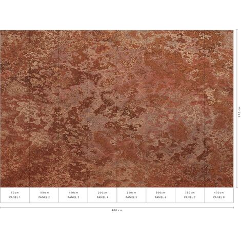 Papier peint tendance couleur bronze effet usé Tapisserie unie bronze ...