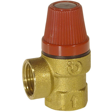 311470 Valvola di sicurezza ordinaria, attacchi FF 1/2" 7 BAR CALEFFI