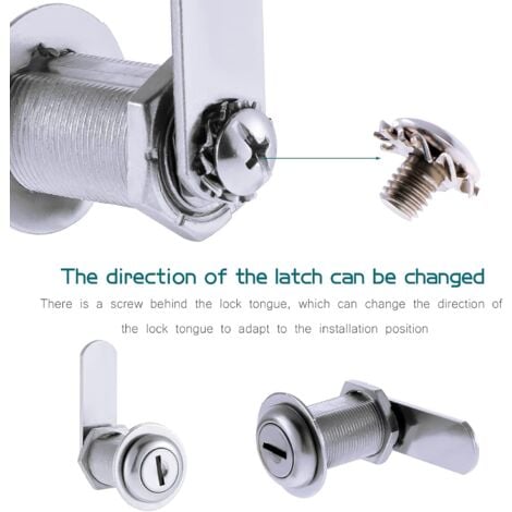 2 Stück Briefkastenschloss 1/8 Zoll (30 mm) Sicherheits-Briefkastenschloss, Schranktürschlösser ...