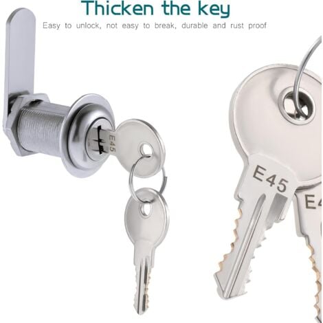 2 Stück Briefkastenschloss 1/8 Zoll (30 mm) Sicherheits-Briefkastenschloss, Schranktürschlösser ...