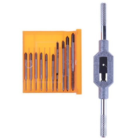 11-teiliger Mini-Gewindebohrersatz, Schnellarbeitsstahl ...