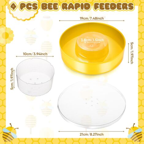 Teile Rapid Bee Feeders Runder Bienenstock-Wasserspender, Kunststoff-Trinkschale, Bienenstock ...