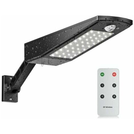 Solarleuchte Außen 48 LED 900lm, IP65 Wasserdichter Solar ...