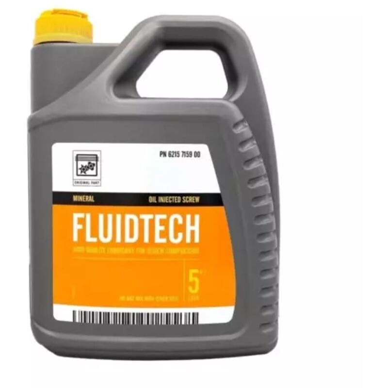 Huile FLUIDTECH 5 litres pour compresseur à vis