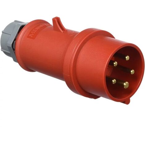 Fiche màle 16A/400V