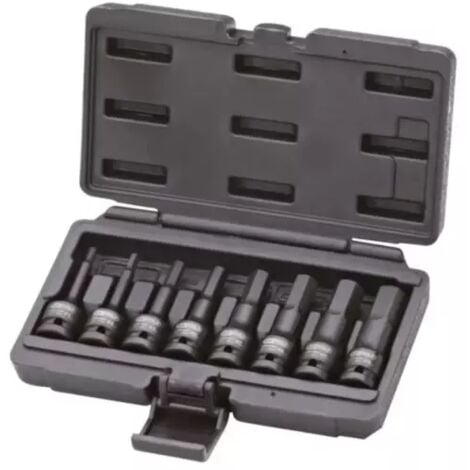 Jeu de douilles mâles à chocs 6 pans 1/2'' KS TOOLS