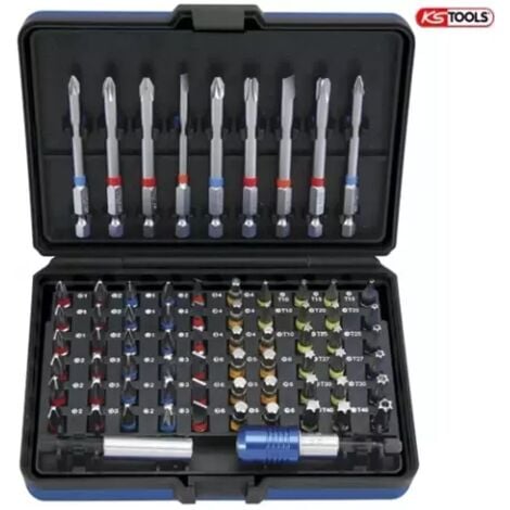 Coffret de jeu d’embouts de vissage à code couleur 71 pièces KSTOOLS