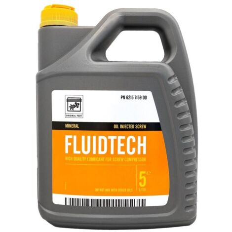 Huile FLUIDTECH 5 litres pour compresseur à vis